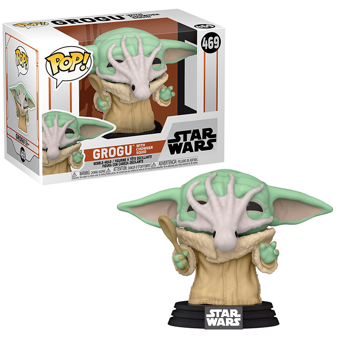 Фигурка Funko POP! Bobble Star Wars Mandalorian Grogu with Chowder ...