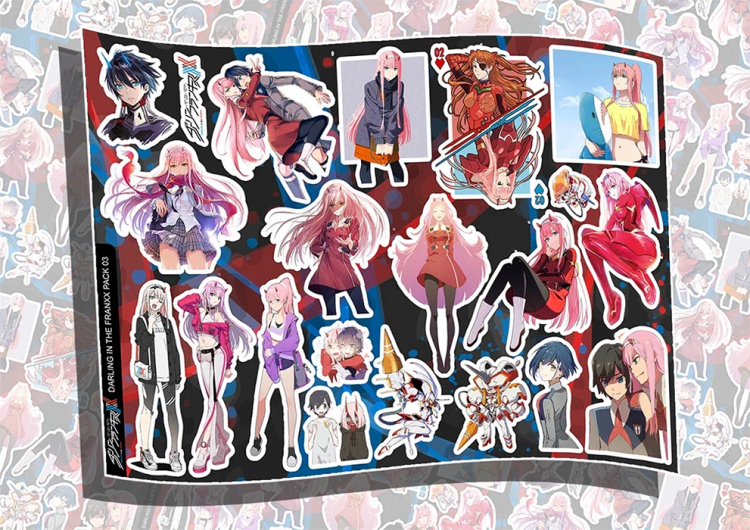 Лист наклеек DIMX А4 DARLING in the FRANXX 03
